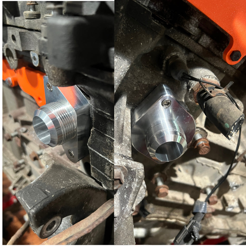 Inlet and outlet -20 AN adapters for Atlas 4200 – LunarOutlaw's Garage